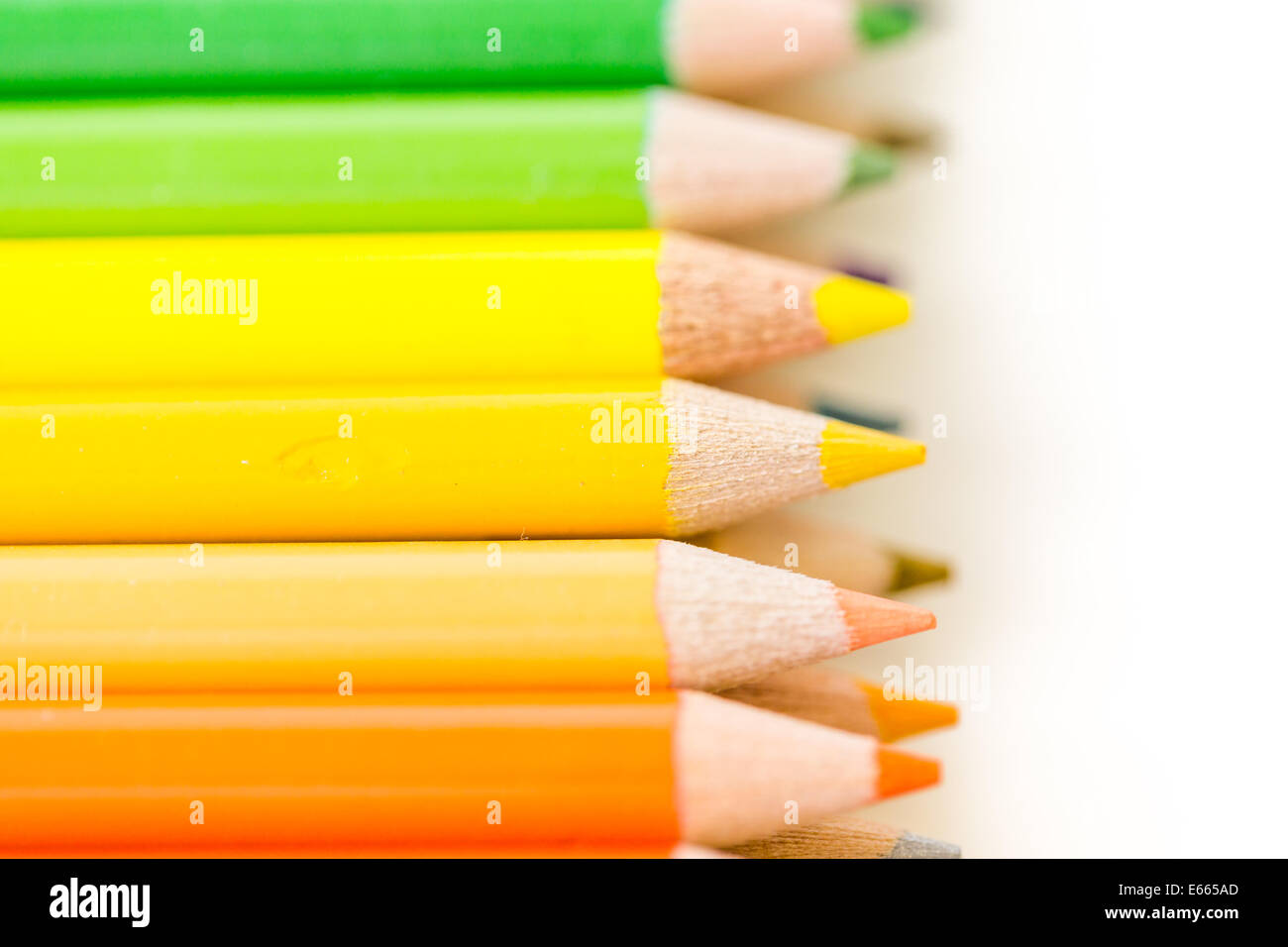 Brand new color pencils right out of the box for school supplies Stock ...