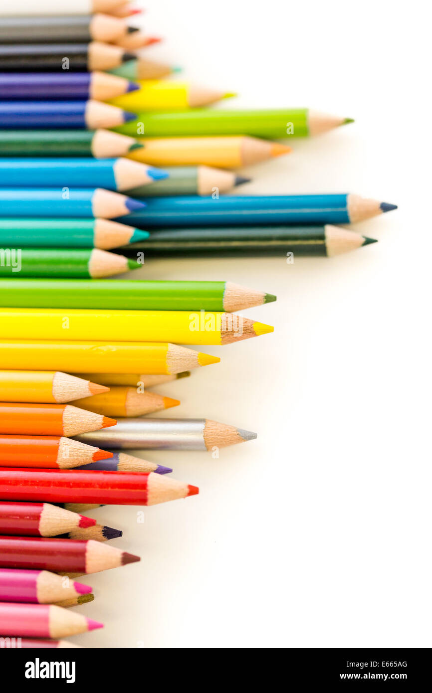 Brand new color pencils right out of the box for school supplies Stock ...