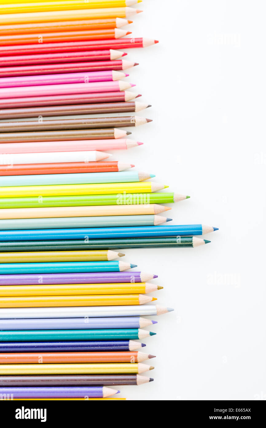 Brand new color pencils right out of the box for school supplies Stock ...