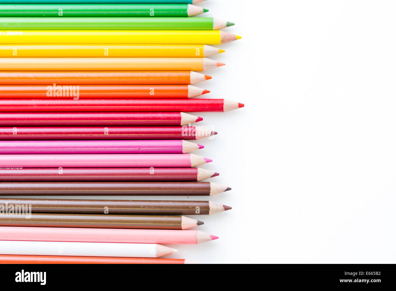 Brand new color pencils right out of the box for school supplies Stock ...