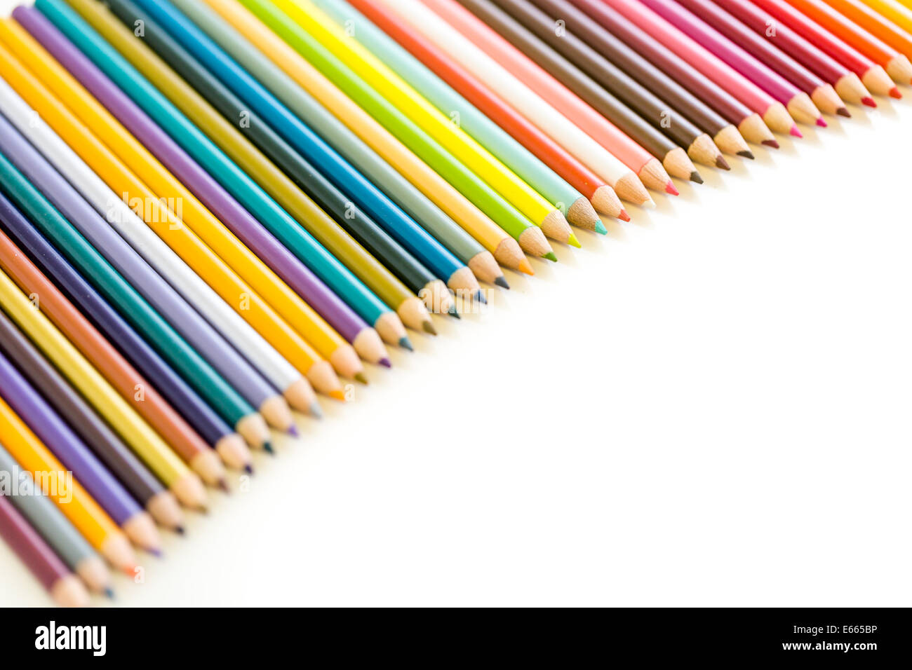 Brand new color pencils right out of the box for school supplies Stock ...