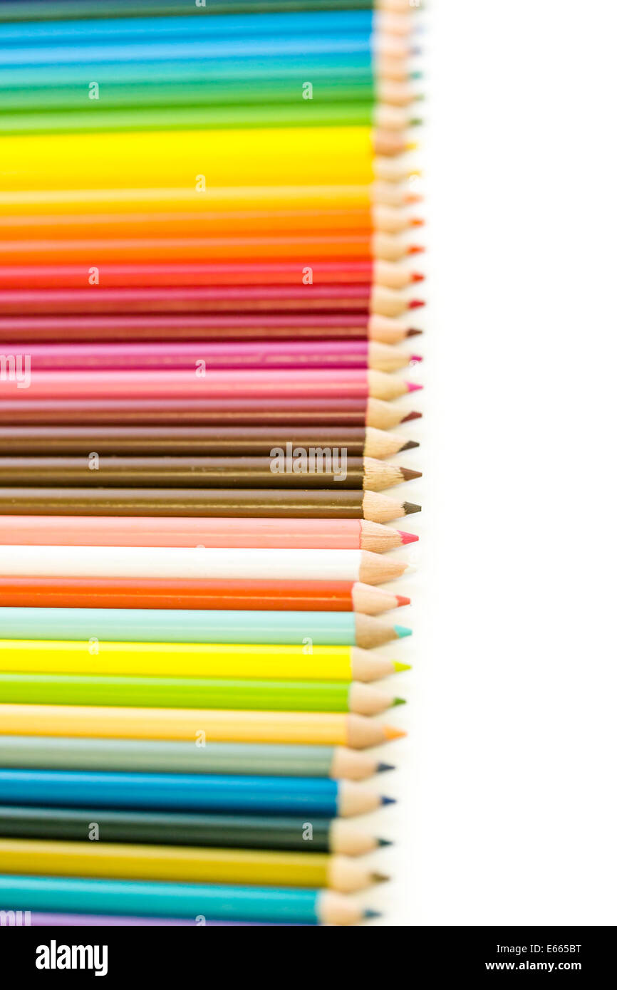 Brand new color pencils right out of the box for school supplies Stock ...