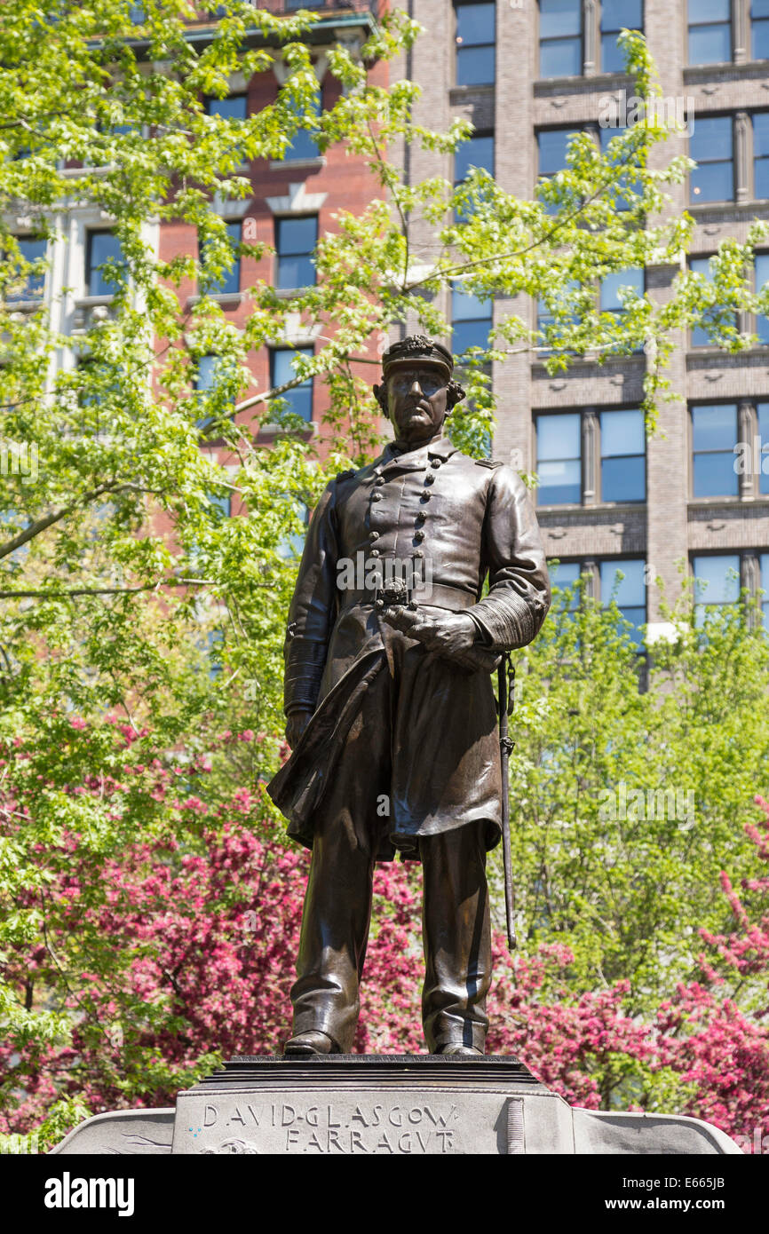 Farragut Monument, Madison Square Park, NYC Stock Photo - Alamy