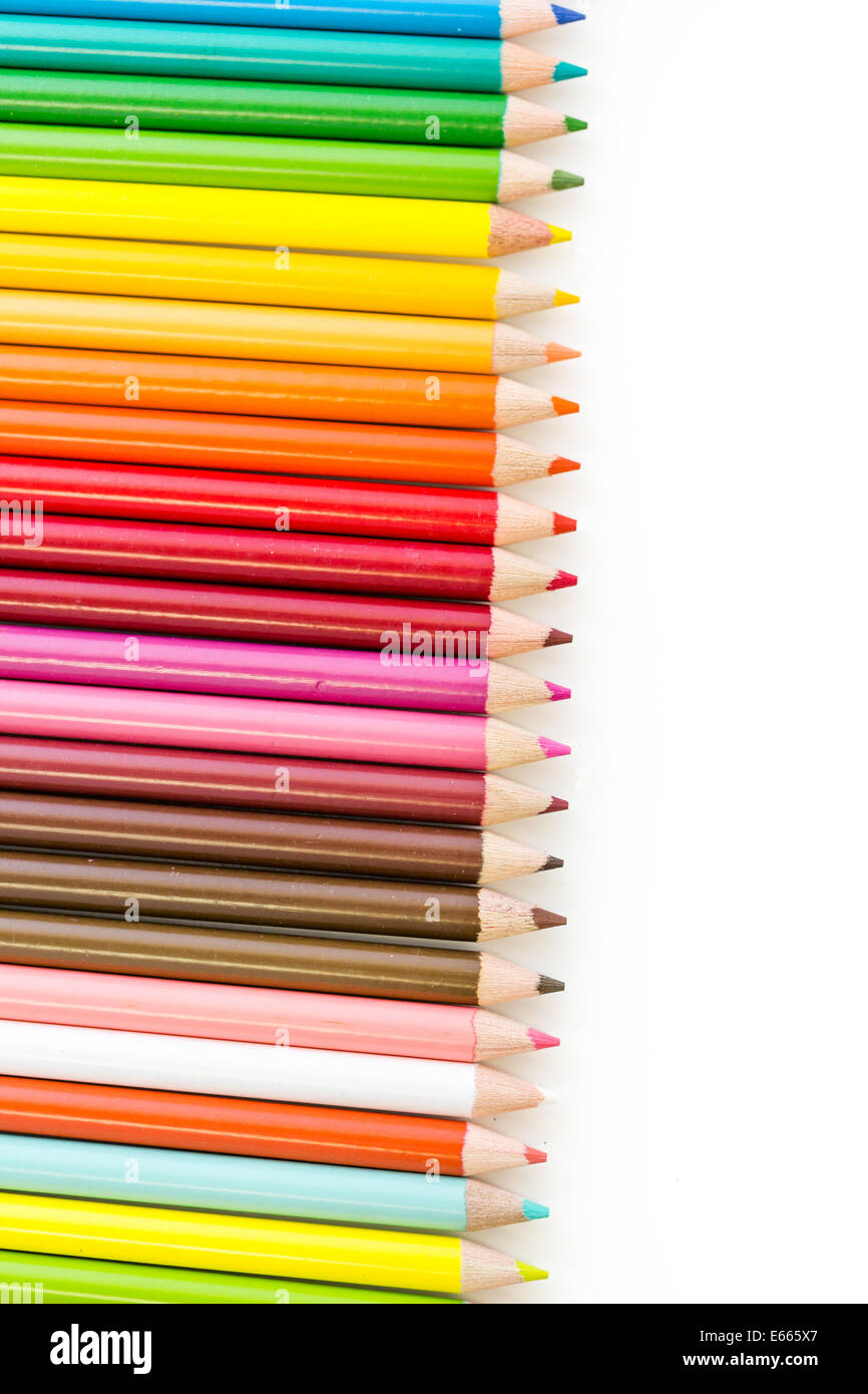 Brand new color pencils right out of the box for school supplies Stock ...