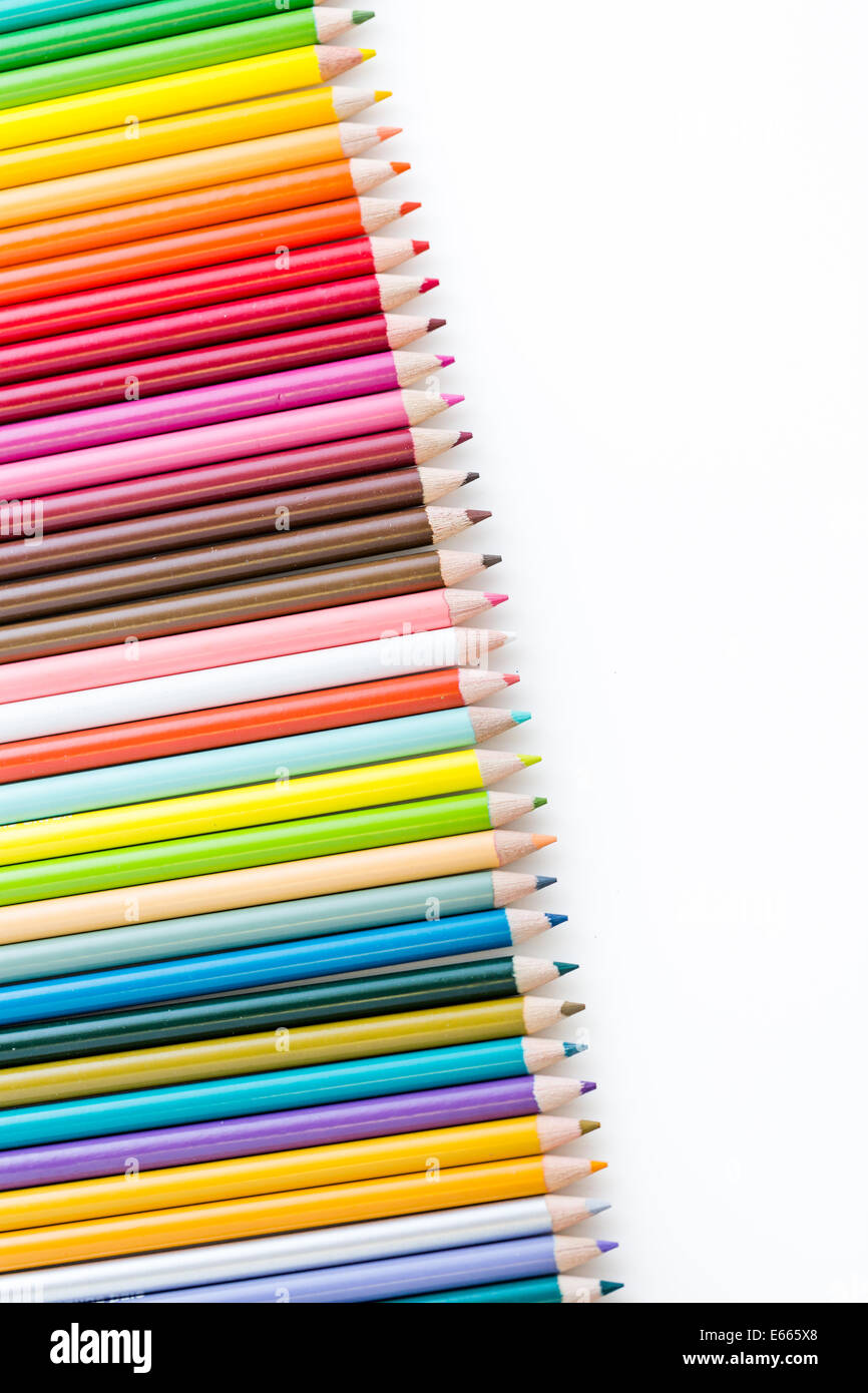 Brand new color pencils right out of the box for school supplies Stock ...