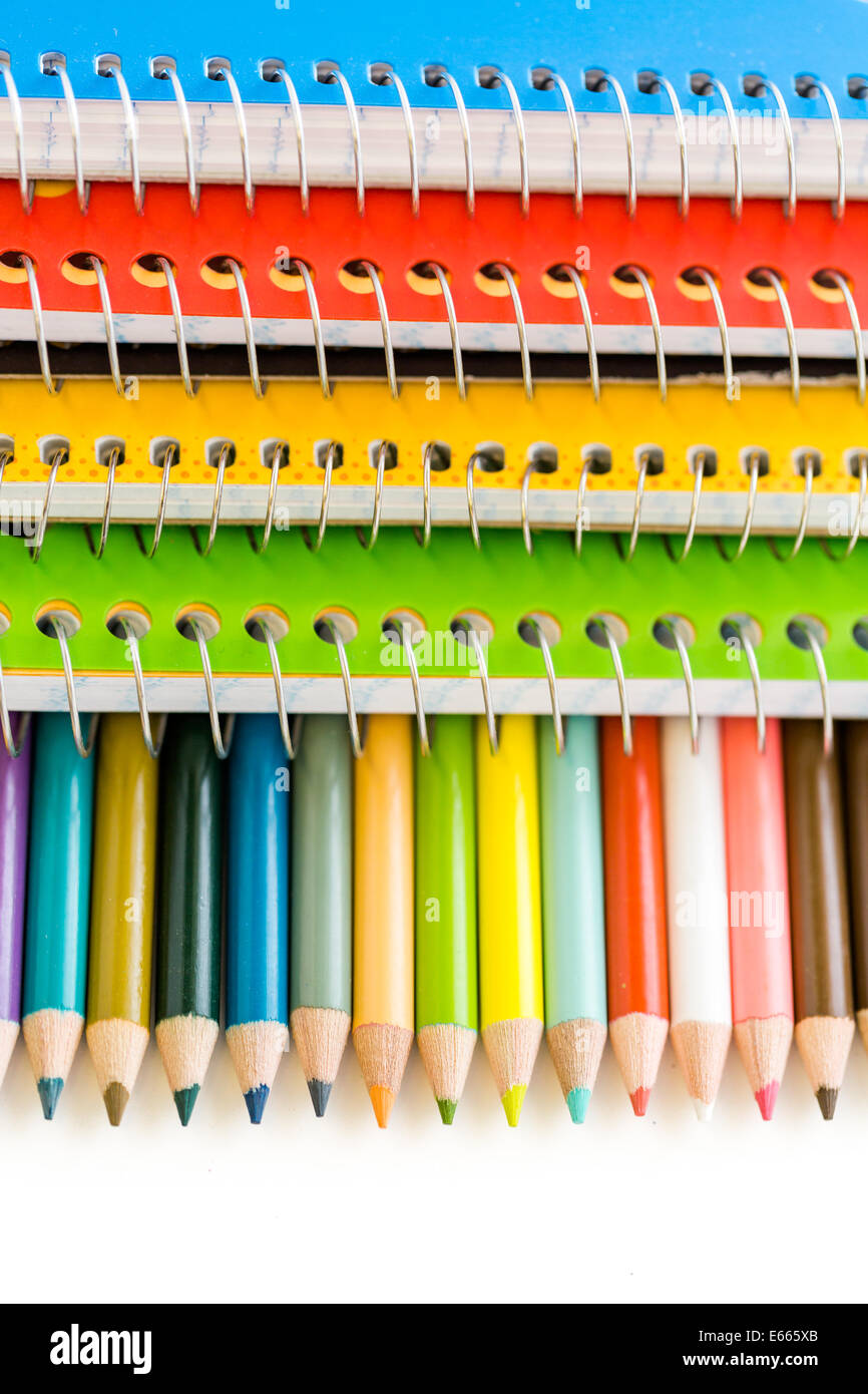 Brand new color pencils right out of the box for school supplies Stock ...