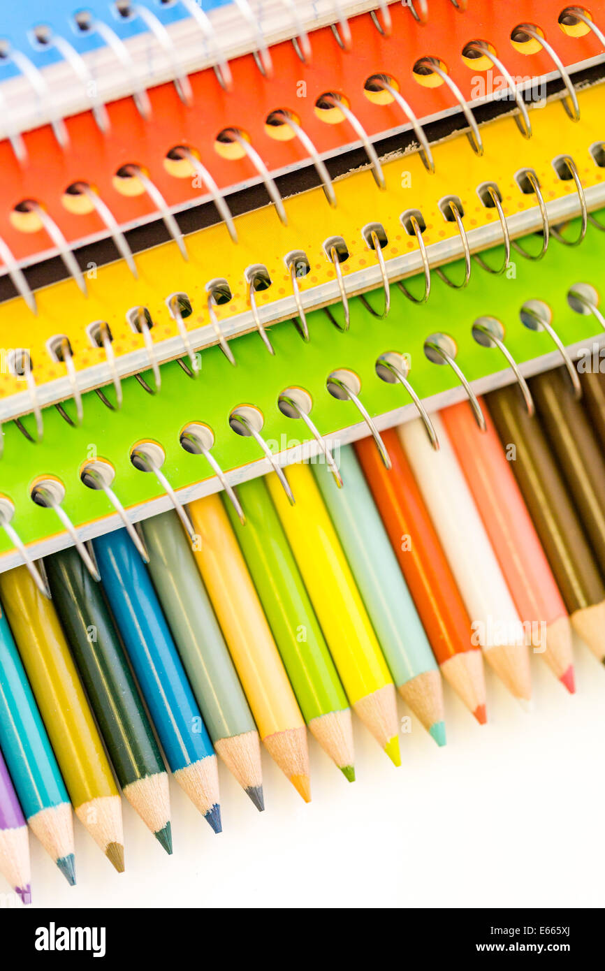 Brand new color pencils right out of the box for school supplies Stock ...