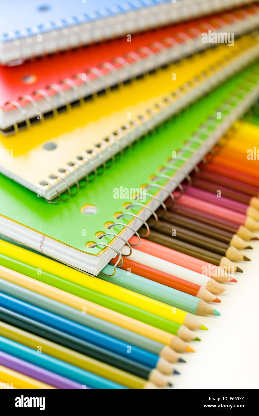 Brand new color pencils right out of the box for school supplies Stock ...