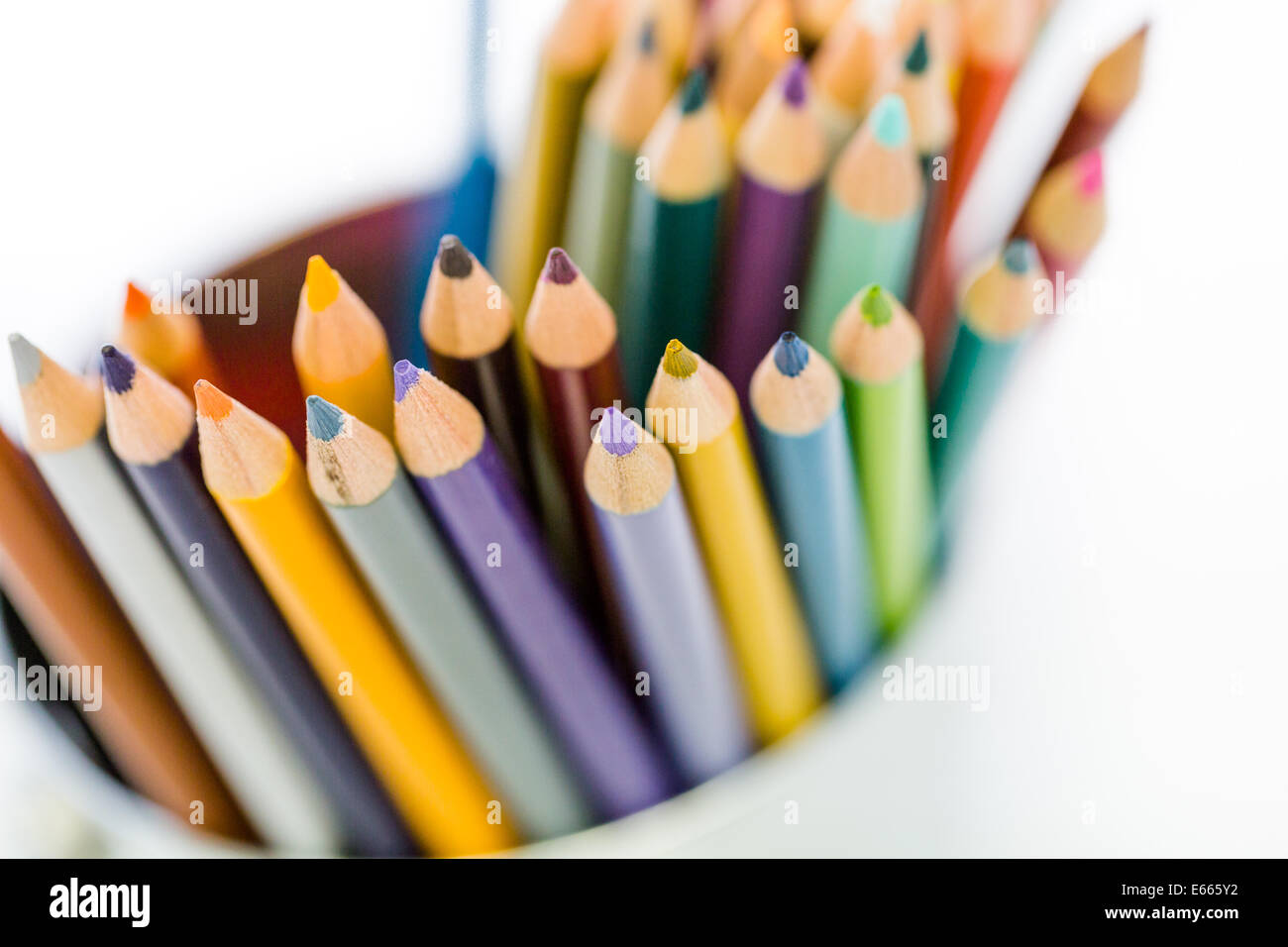 Brand new color pencils right out of the box for school supplies Stock ...