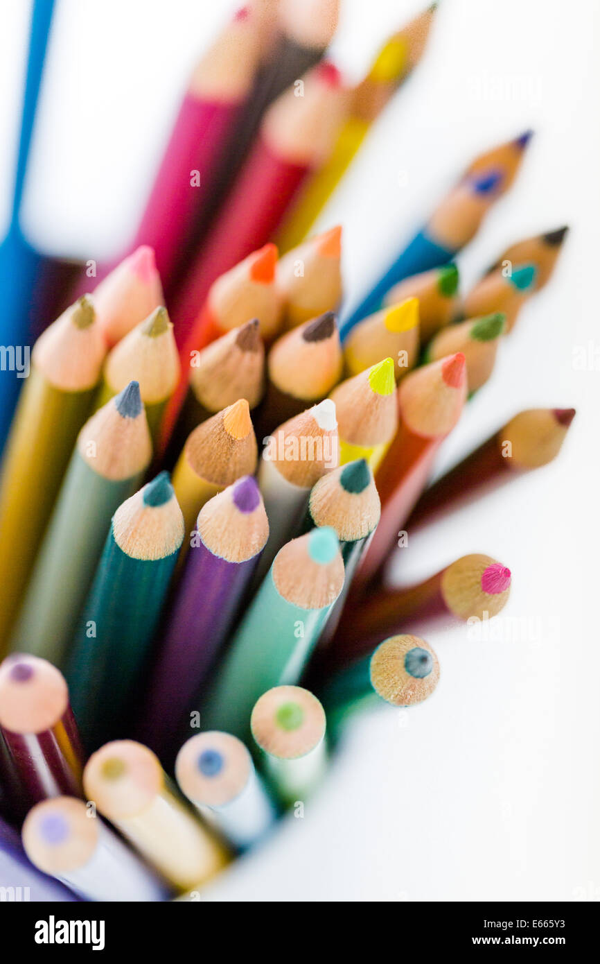 Brand new color pencils right out of the box for school supplies Stock ...