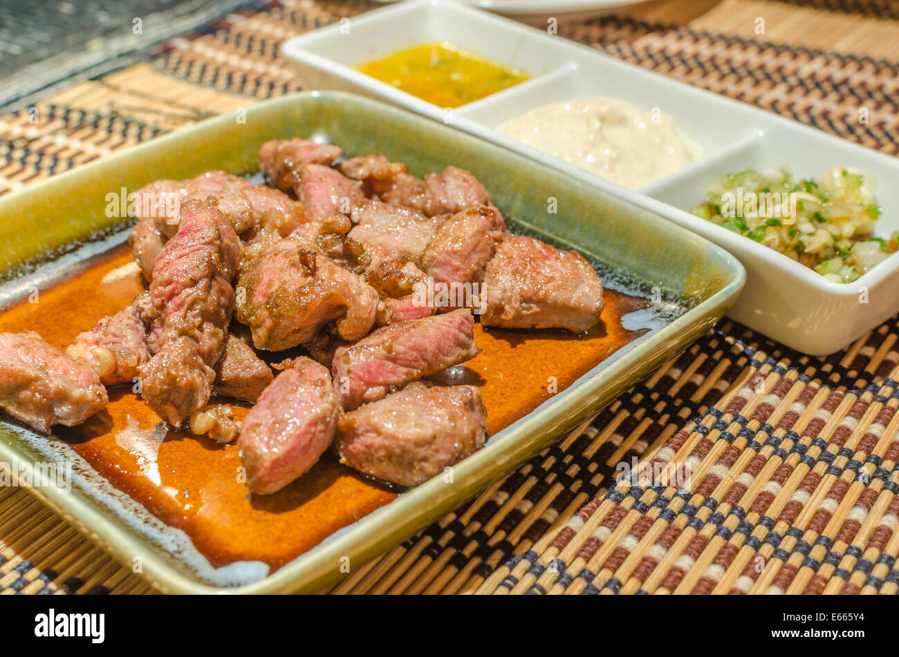 Iron griddle cooked teppanyaki High Resolution Stock Photography and ...