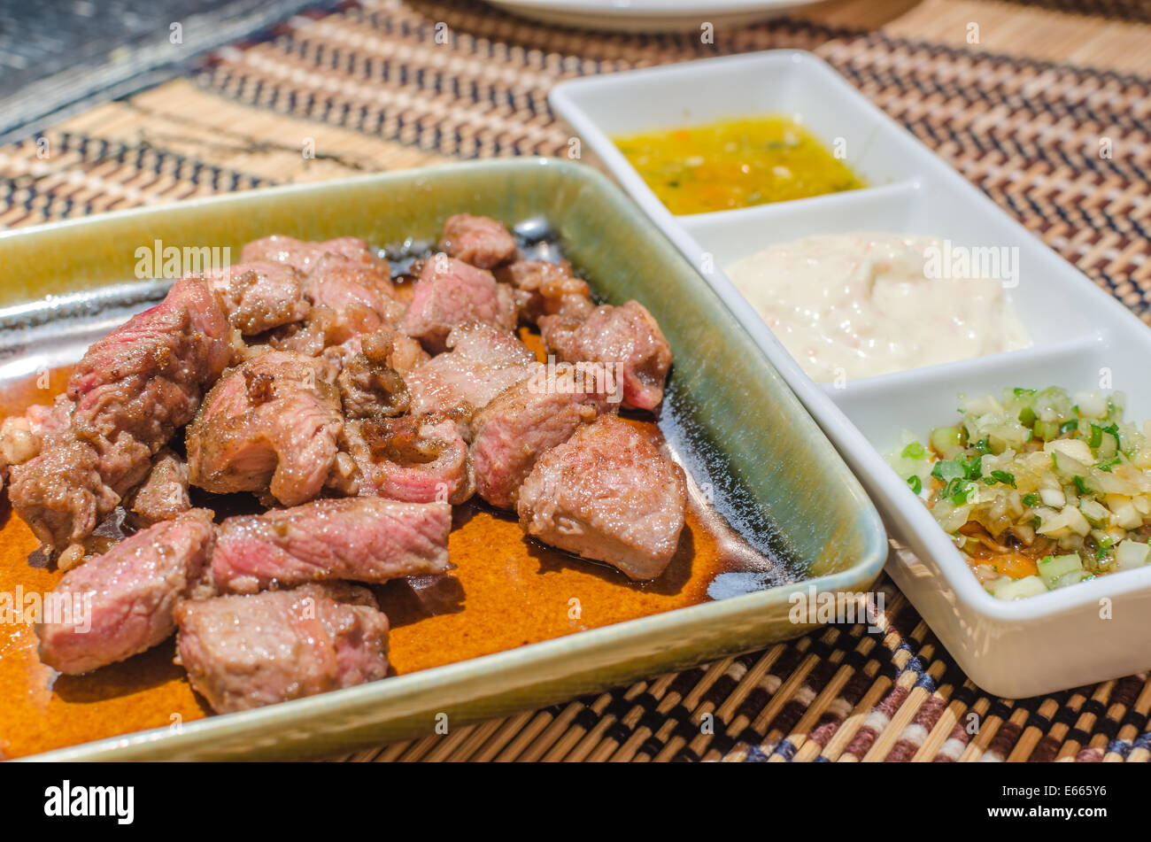 Iron griddle cooked teppanyaki High Resolution Stock Photography and ...