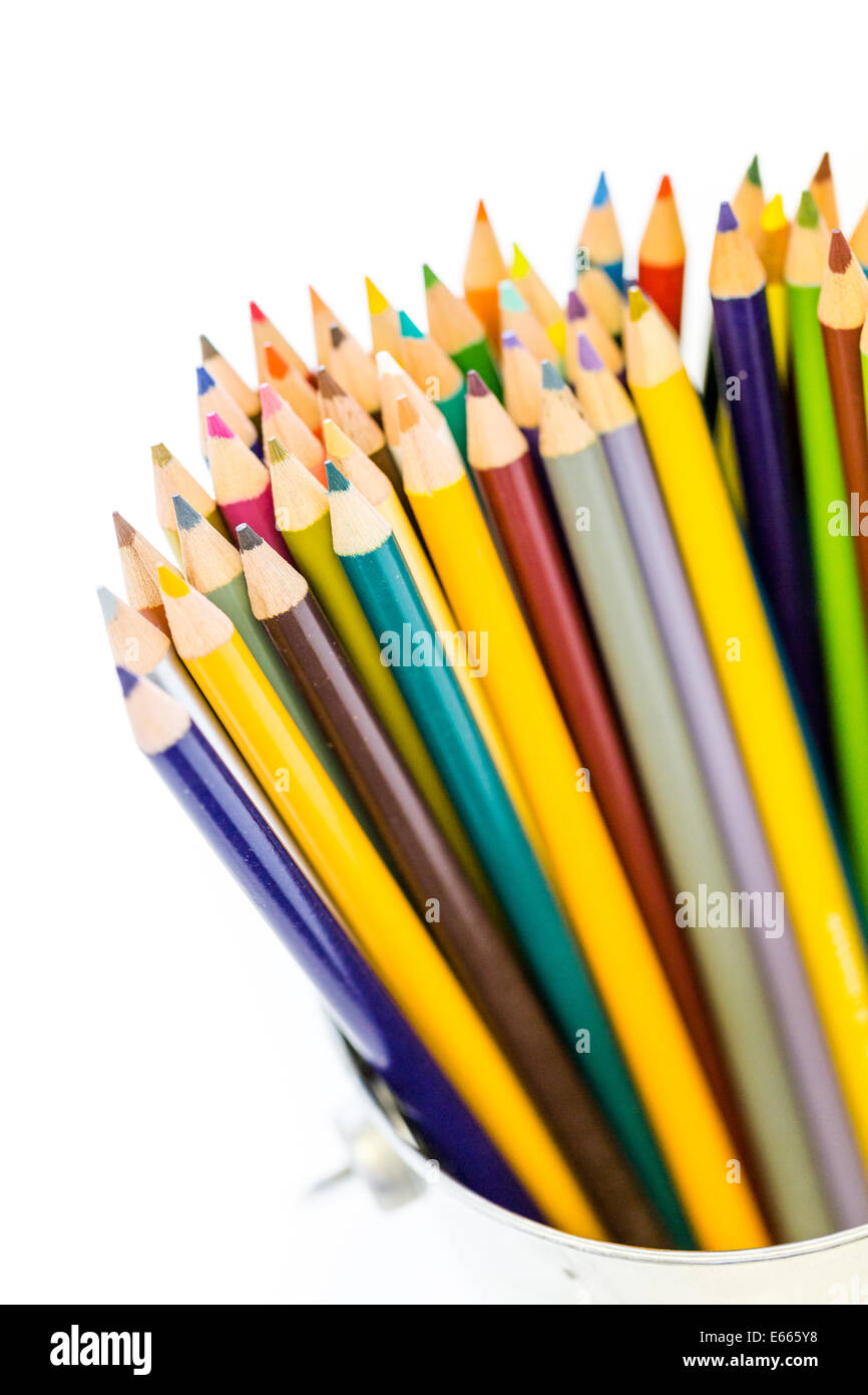 Brand new color pencils right out of the box for school supplies Stock ...
