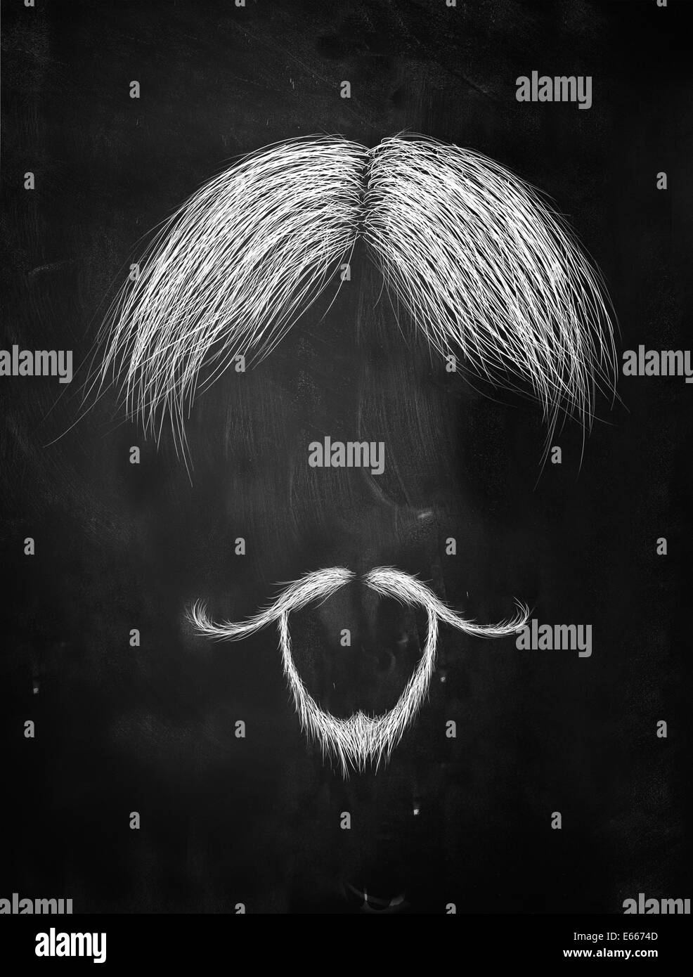 Curly man in dark Black and White Stock Photos & Images - Alamy