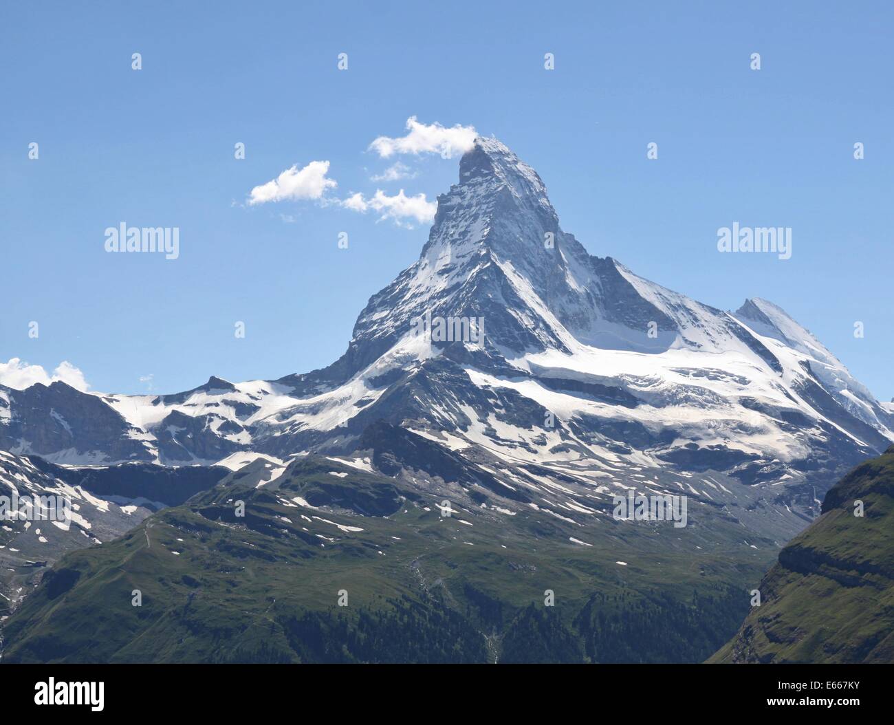 The Matterhorn has become emblem of the Swiss Alps Stock Photo - Alamy