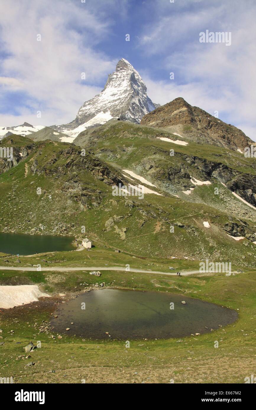 The Matterhorn has become emblem of the Swiss Alps Stock Photo - Alamy