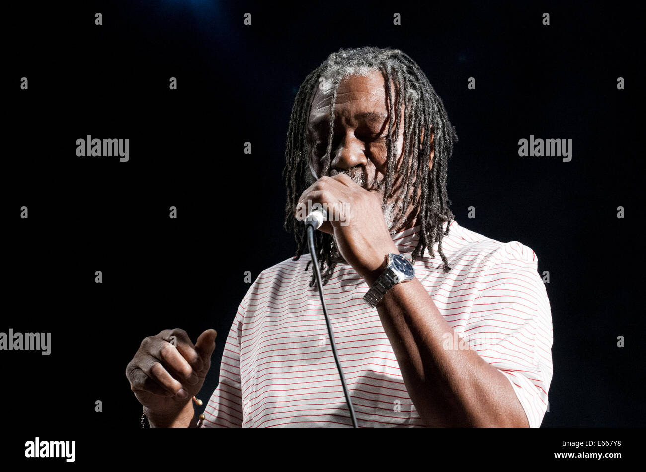 Horace Andy, singer from Kingston, Jamaica sings at Rotonda Diaz ...