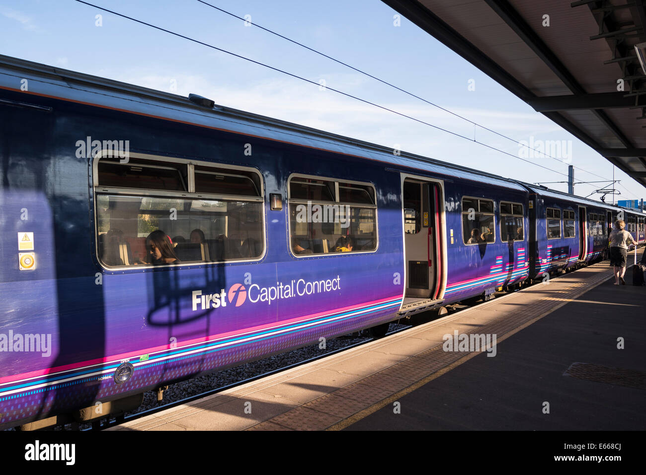First Capital Connect Train Platform England High Resolution Stock ...