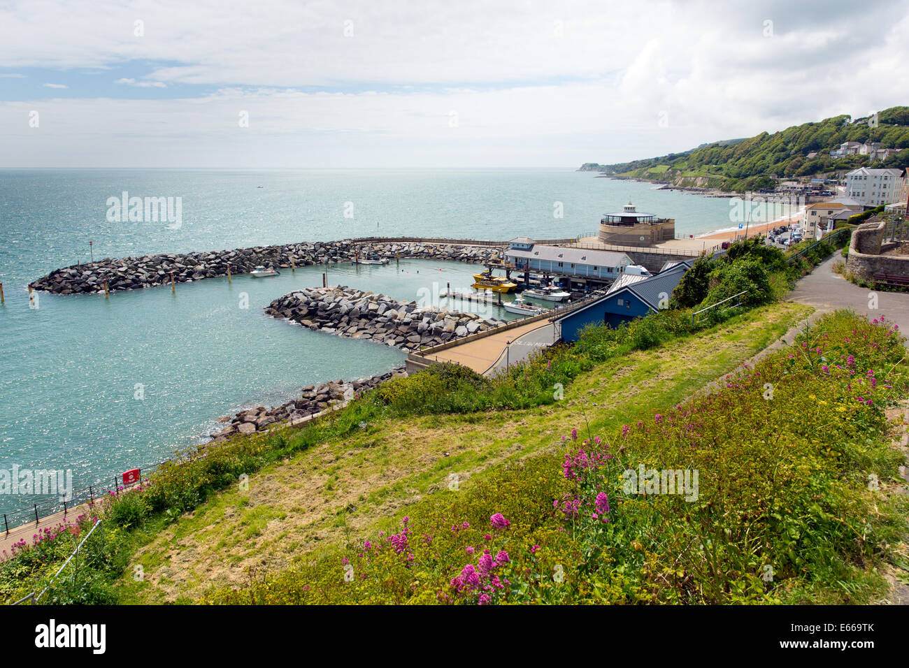 Ventnor Isle of Wight south coast of the island tourist town England uk ...