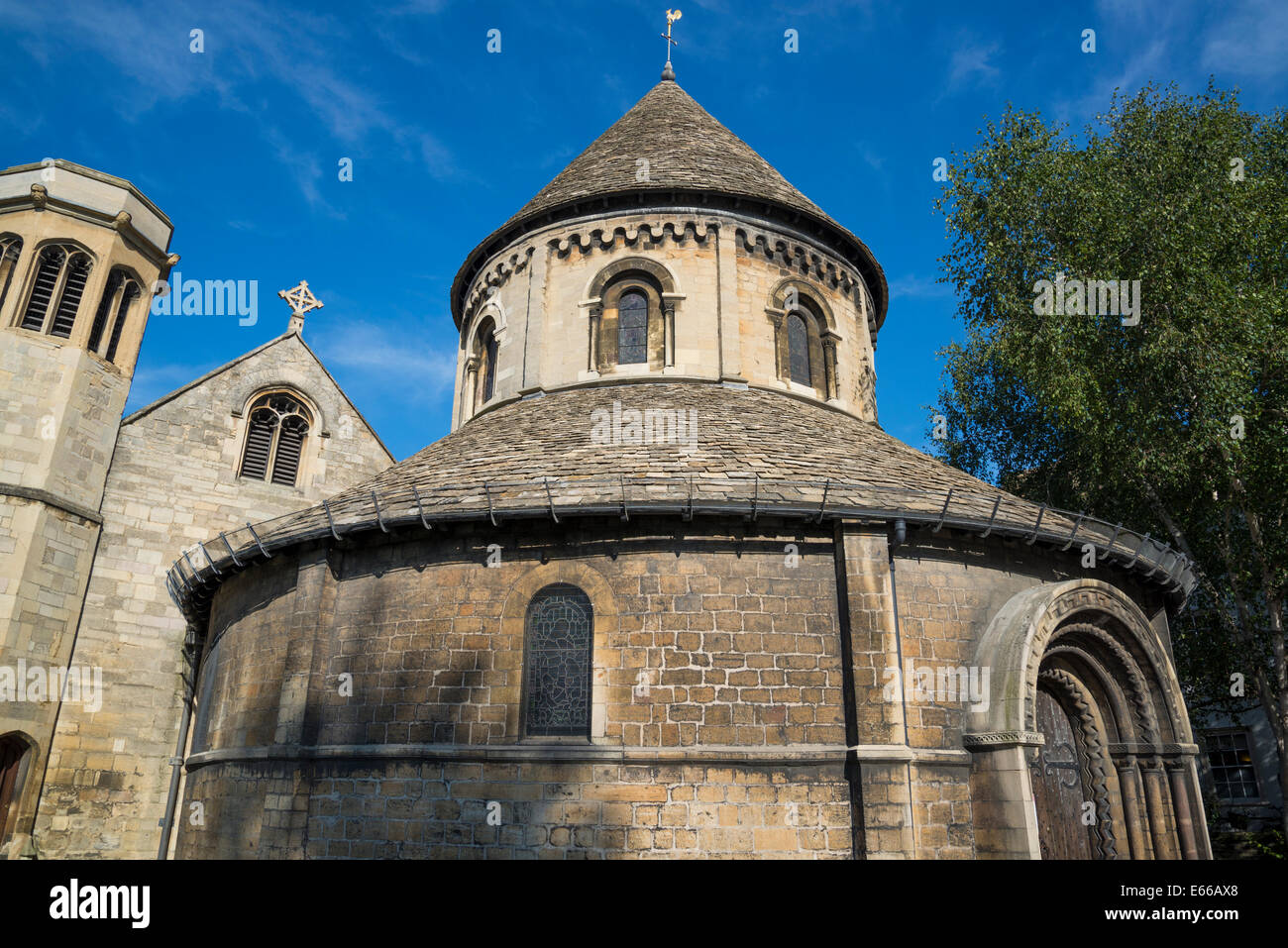 Round Church or Holy Sepulchre Church, Cambridge, England, UK Stock ...