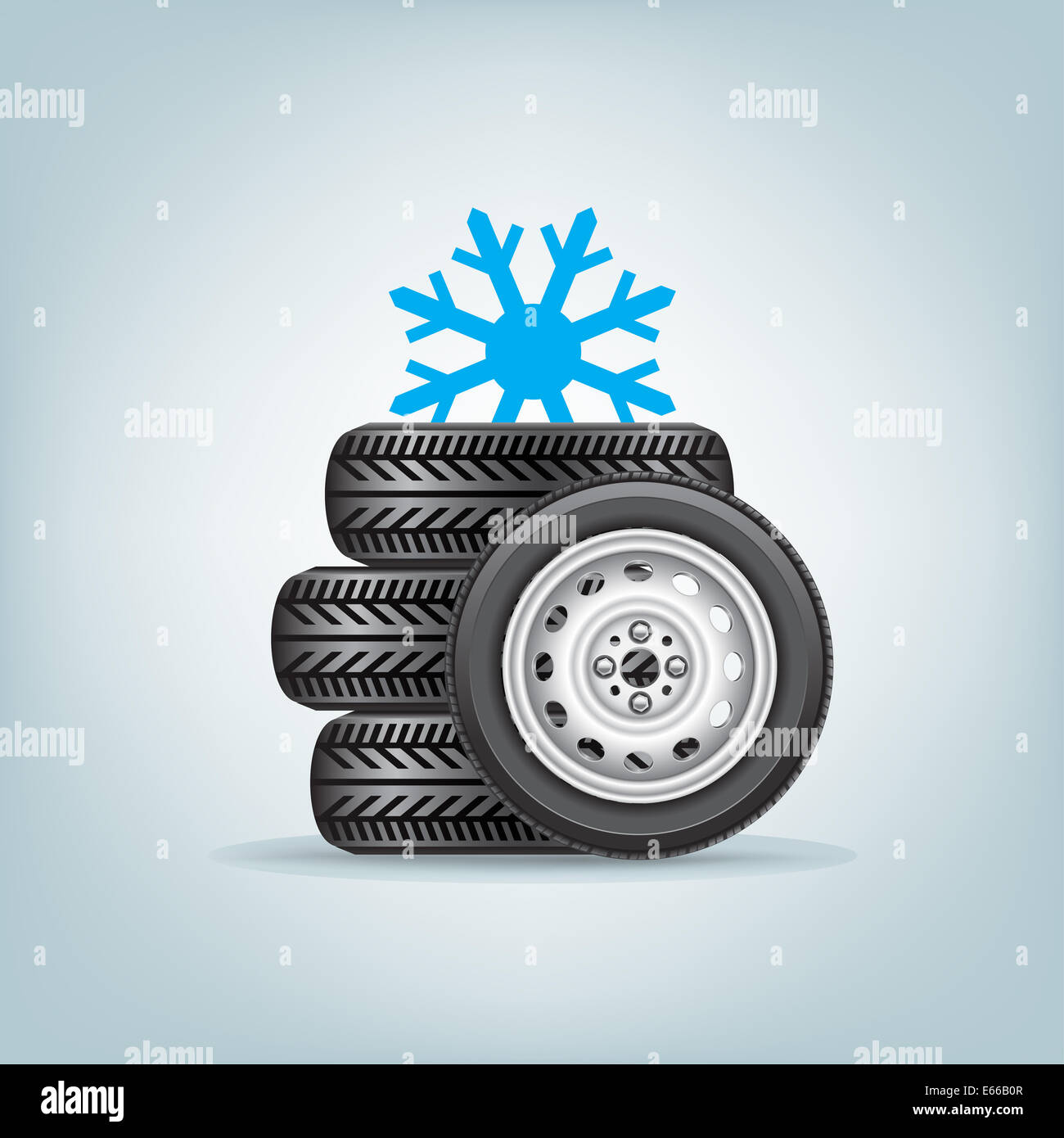 set of winter wheels Stock Photo - Alamy