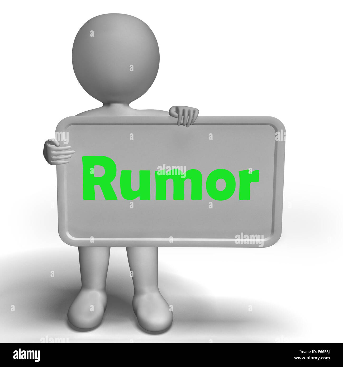 Rumor Sign Meaning Spreading False Information And Gossip Stock Photo ...