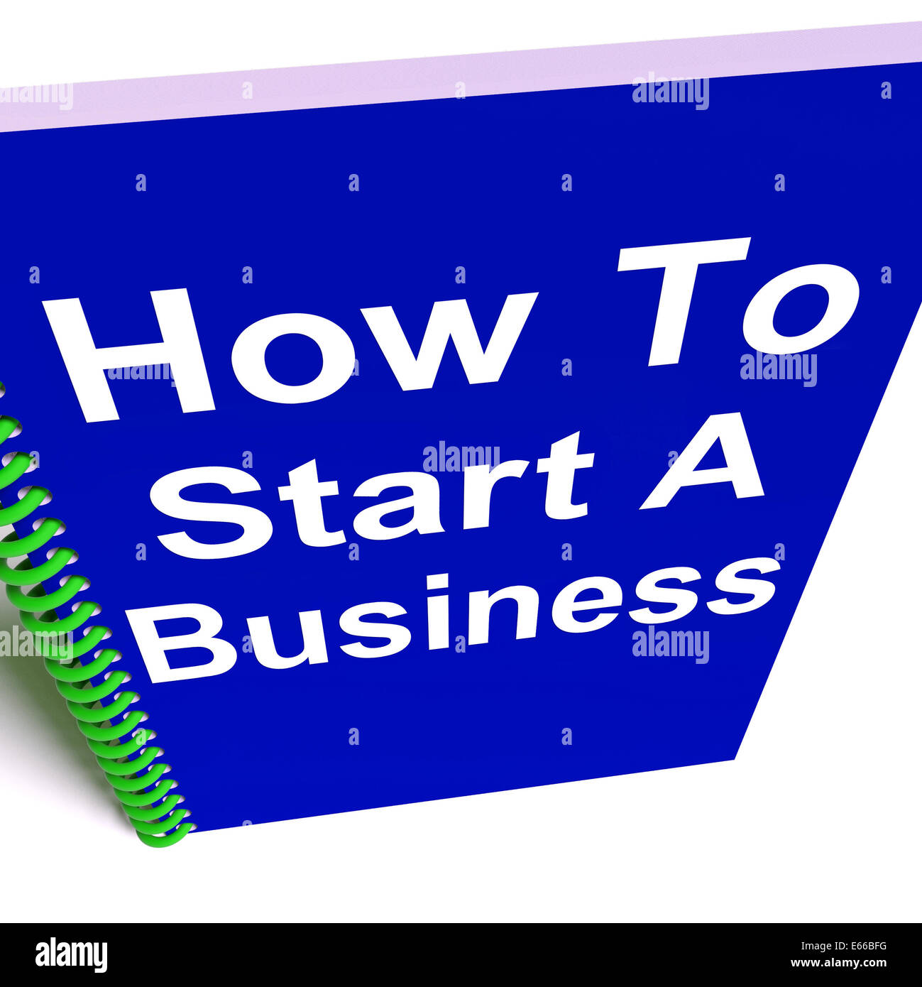 How to Start a Business Showing Starting Strategy Stock Photo - Alamy