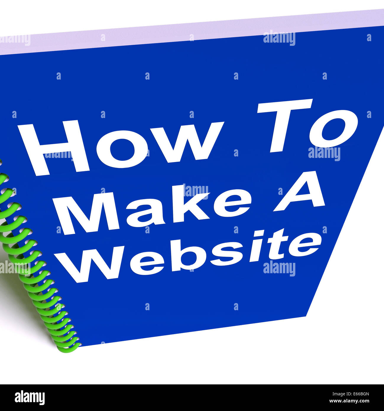 How to Make a Website on Notebook Showing Online Strategy Stock Photo ...