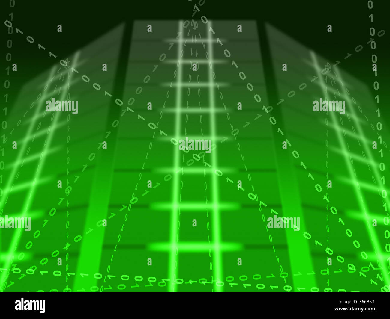 Green Binary Circuit Background Showing Matrix Or Computer Programming ...