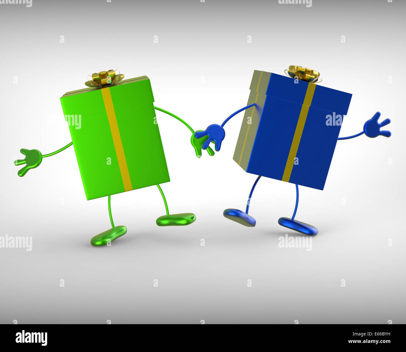 Presents Meaning Shopping For Gift And Giving Stock Photo - Alamy