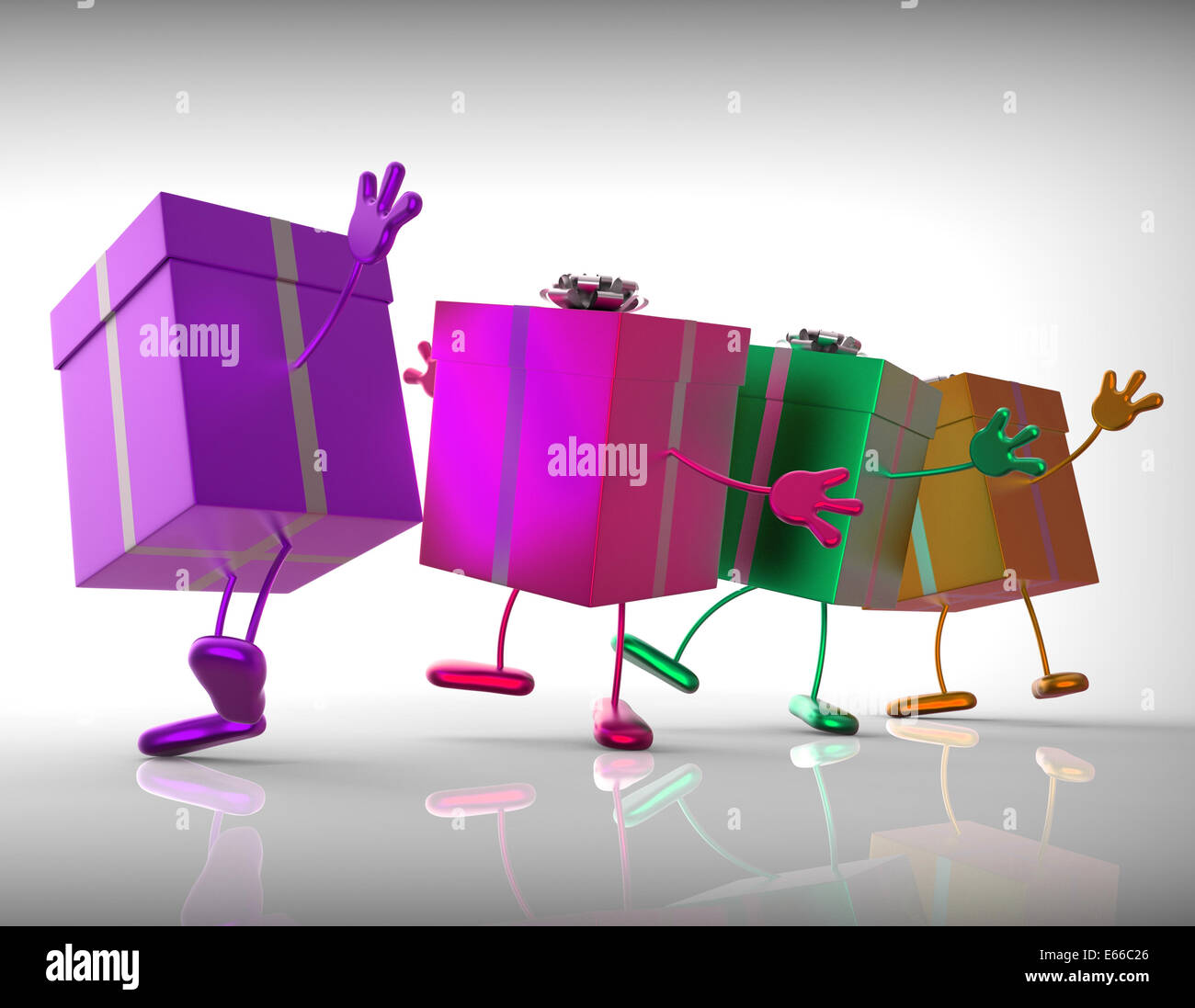Presents Meaning Buy Gift For Special Occasion Stock Photo - Alamy