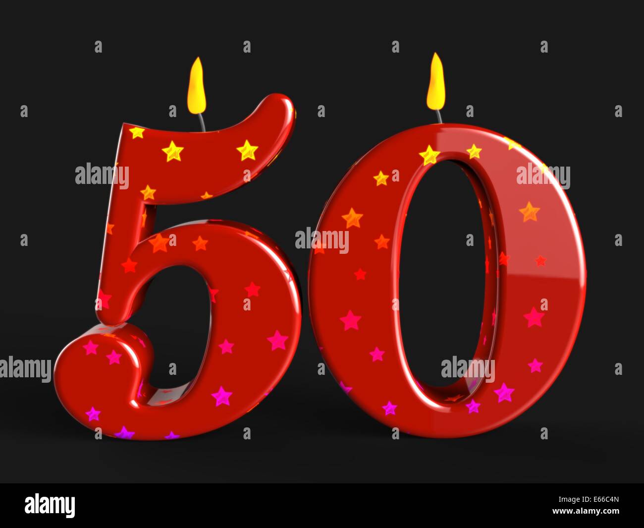 Number 50 and candle hi-res stock photography and images - Alamy