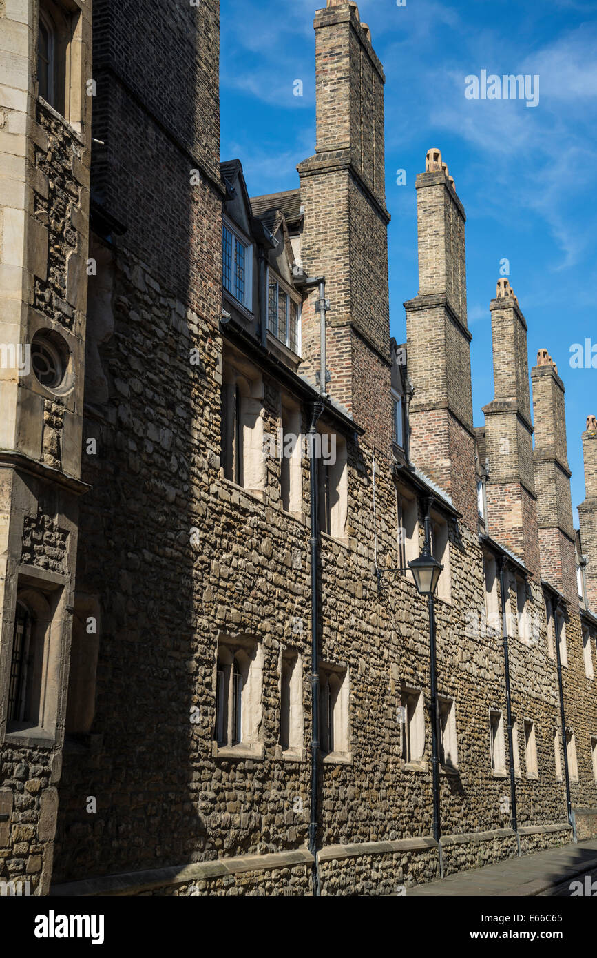 Trinity Lane Cambridge, Tall Chimneys, England, UK Stock Photo - Alamy