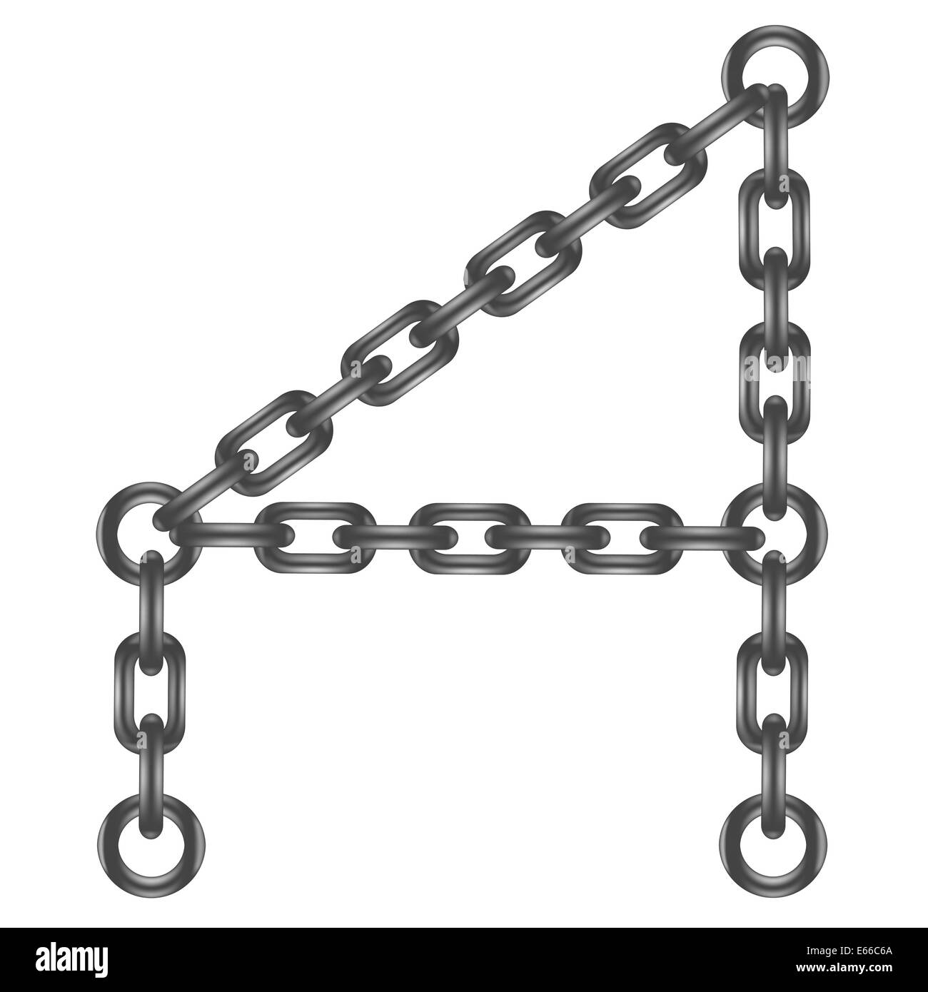 colorful illustration with chain letter on a white background for your ...