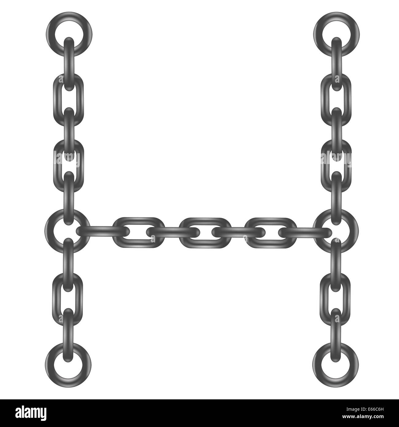 colorful illustration with chain letter on a white background for your ...