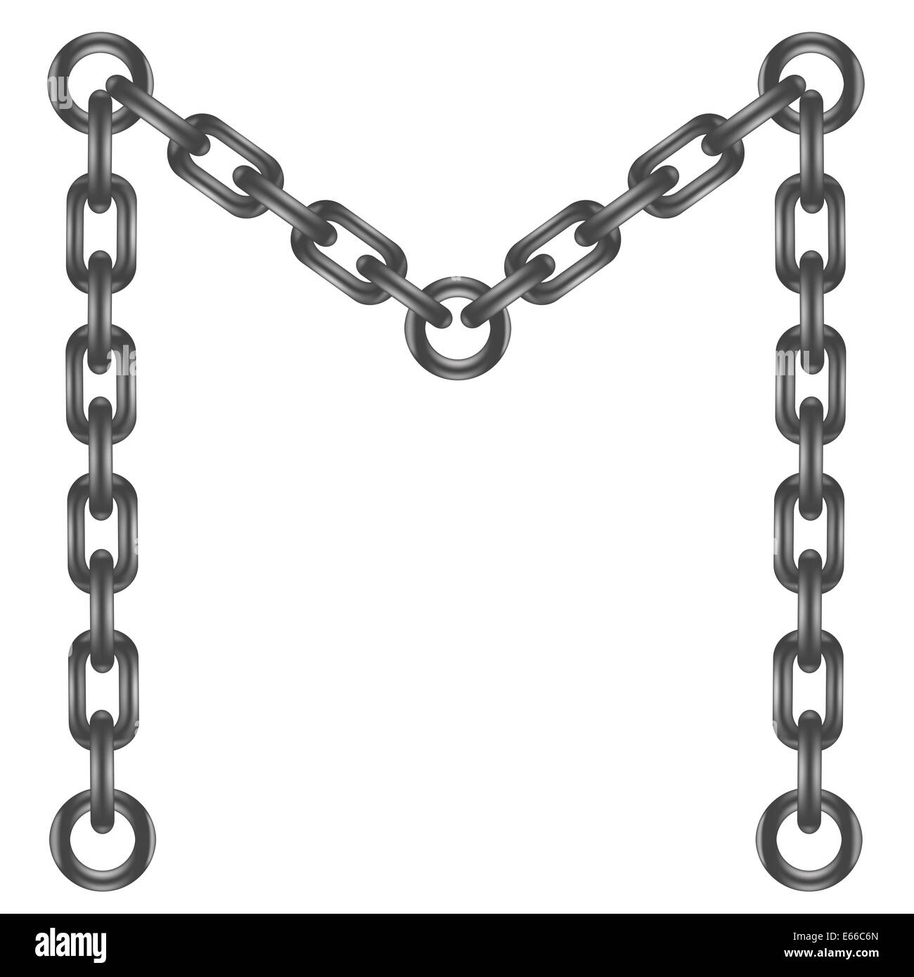 illustration with chain letter on a white background for your design ...