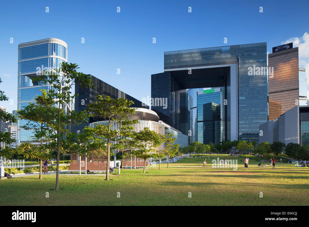 Tamar Park and Central Government Complex, Admiralty, Hong Kong Island ...