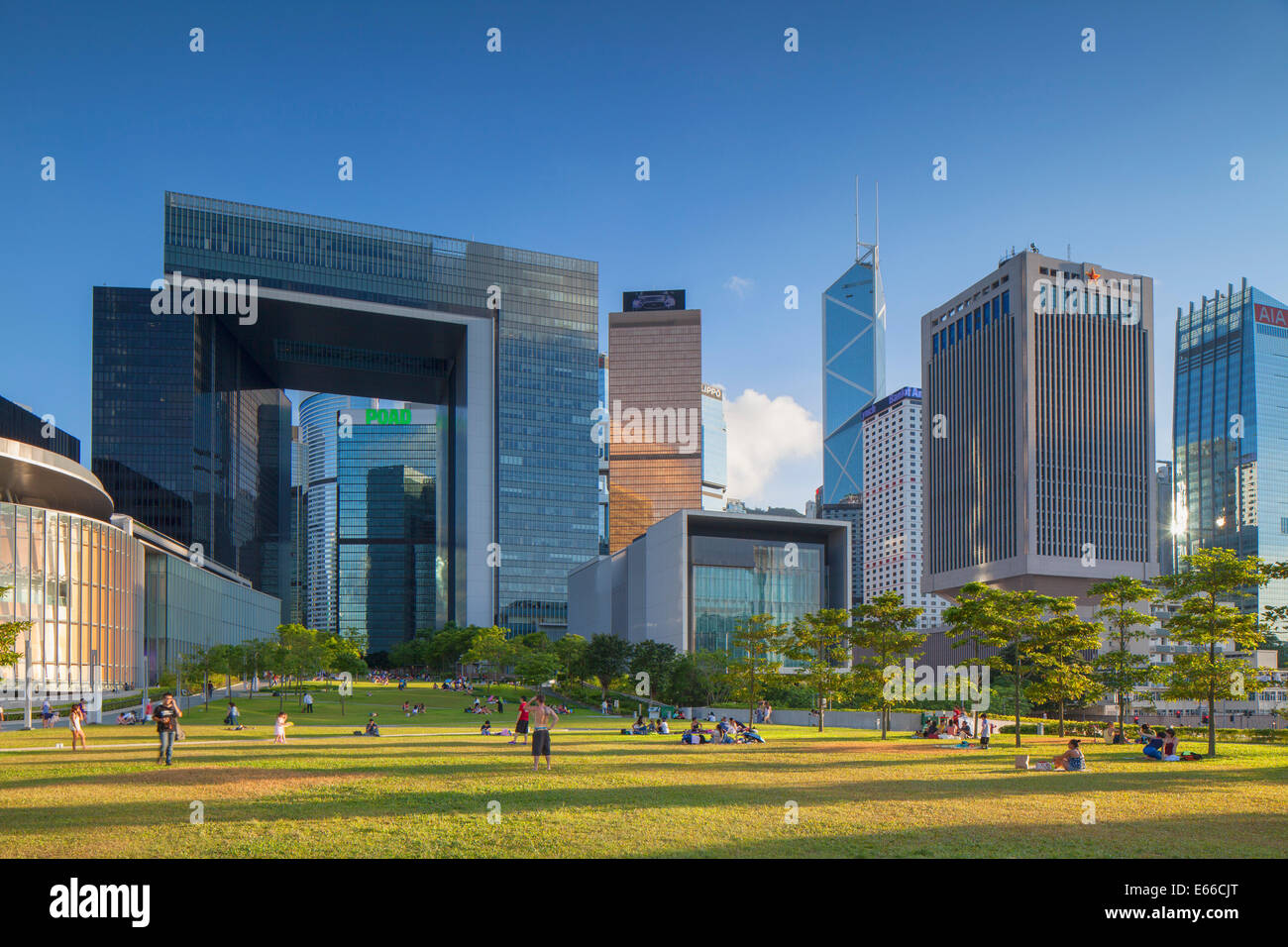 Tamar Park and Central Government Complex, Admiralty, Hong Kong Island ...