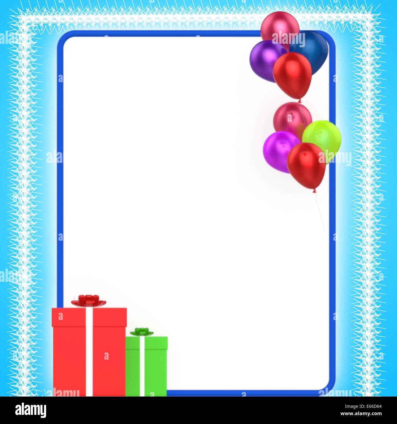 Decorated Card Meaning Birthday Invitation Or Greeting Card Stock Photo ...