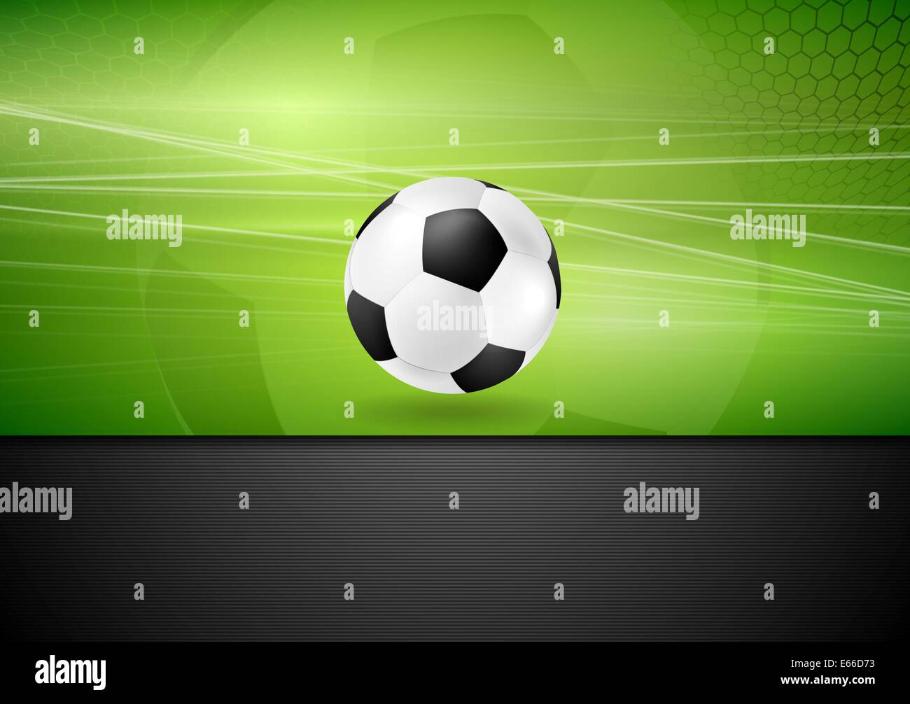 Abstract vector football background with soccer ball Stock Photo - Alamy