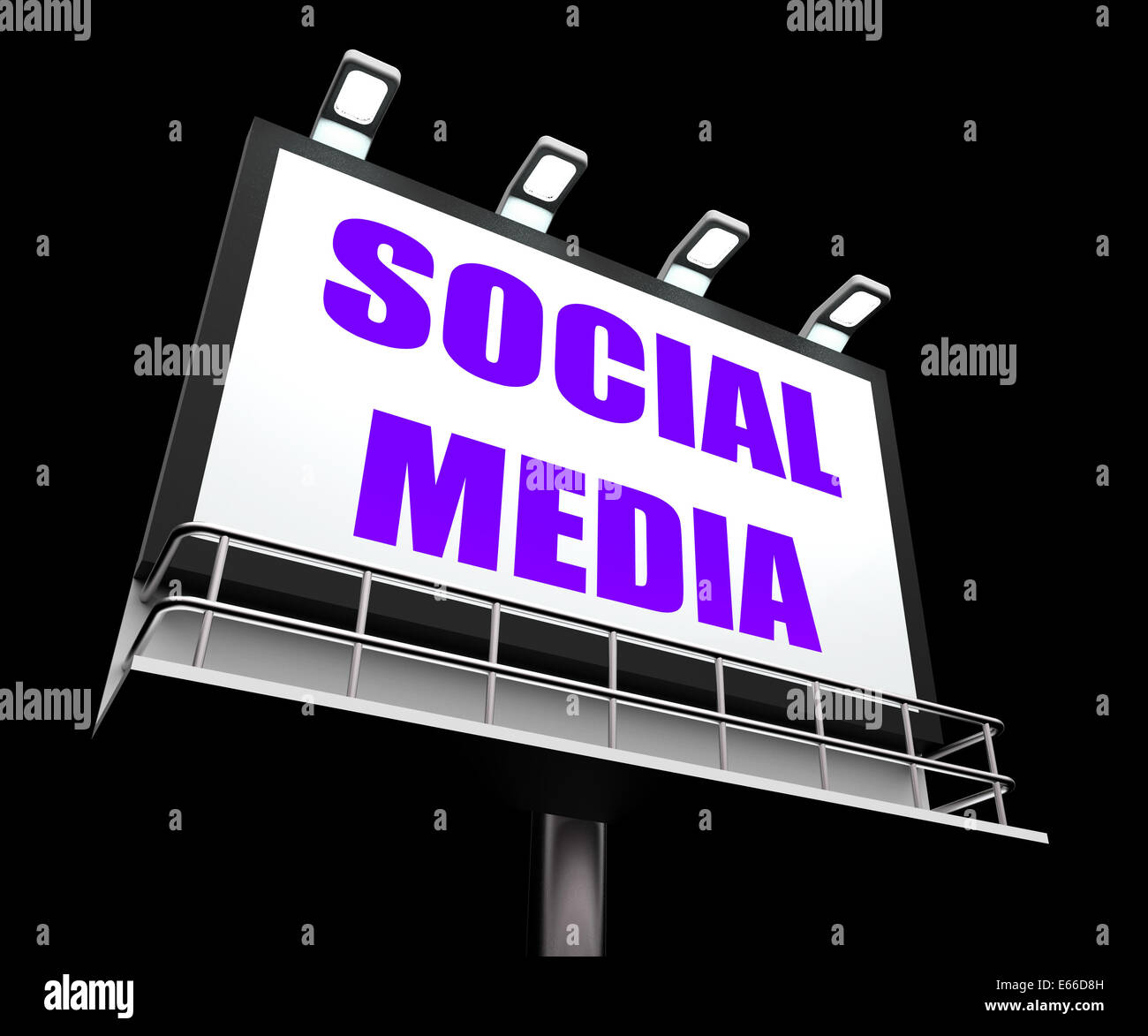 Social Media Sign Meaning Internet Communication and Networking Stock ...
