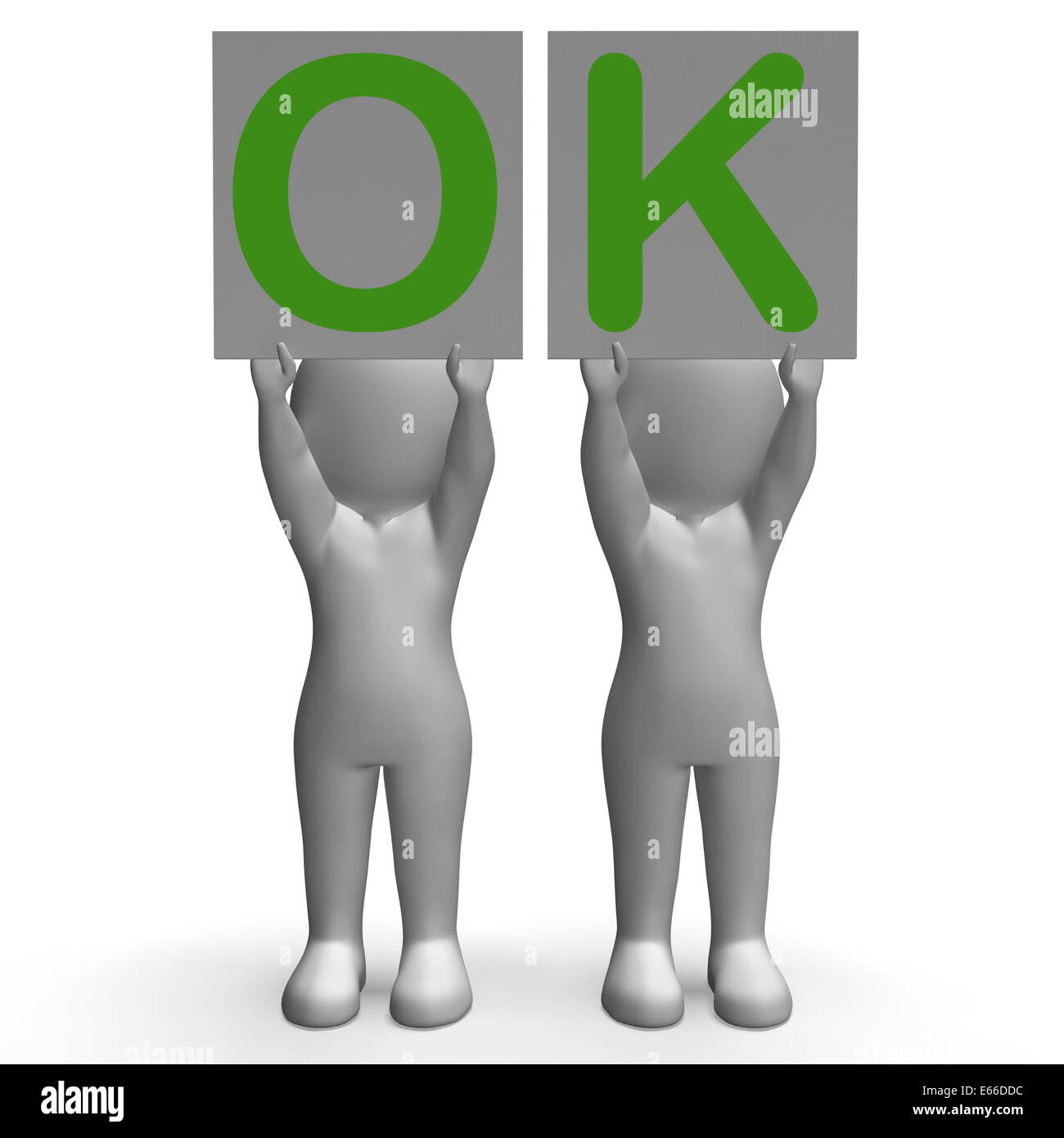 OK Banners Means Agreement Approval And Validation Stock Photo - Alamy