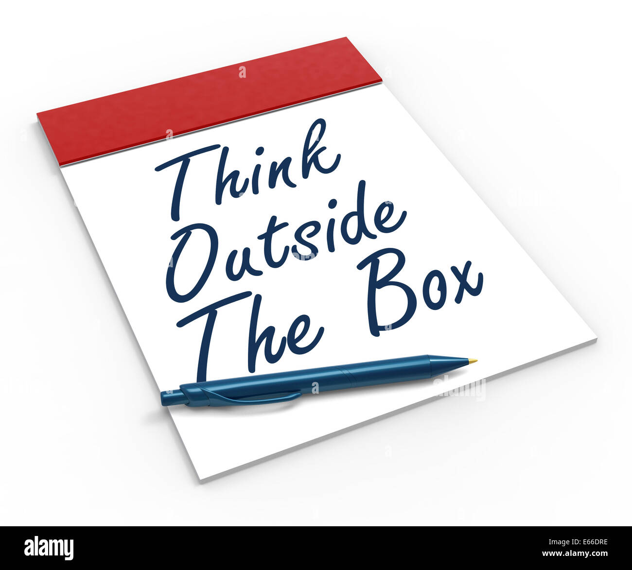 Think Outside The Box Notebook Meaning Creativity Innovative Or ...