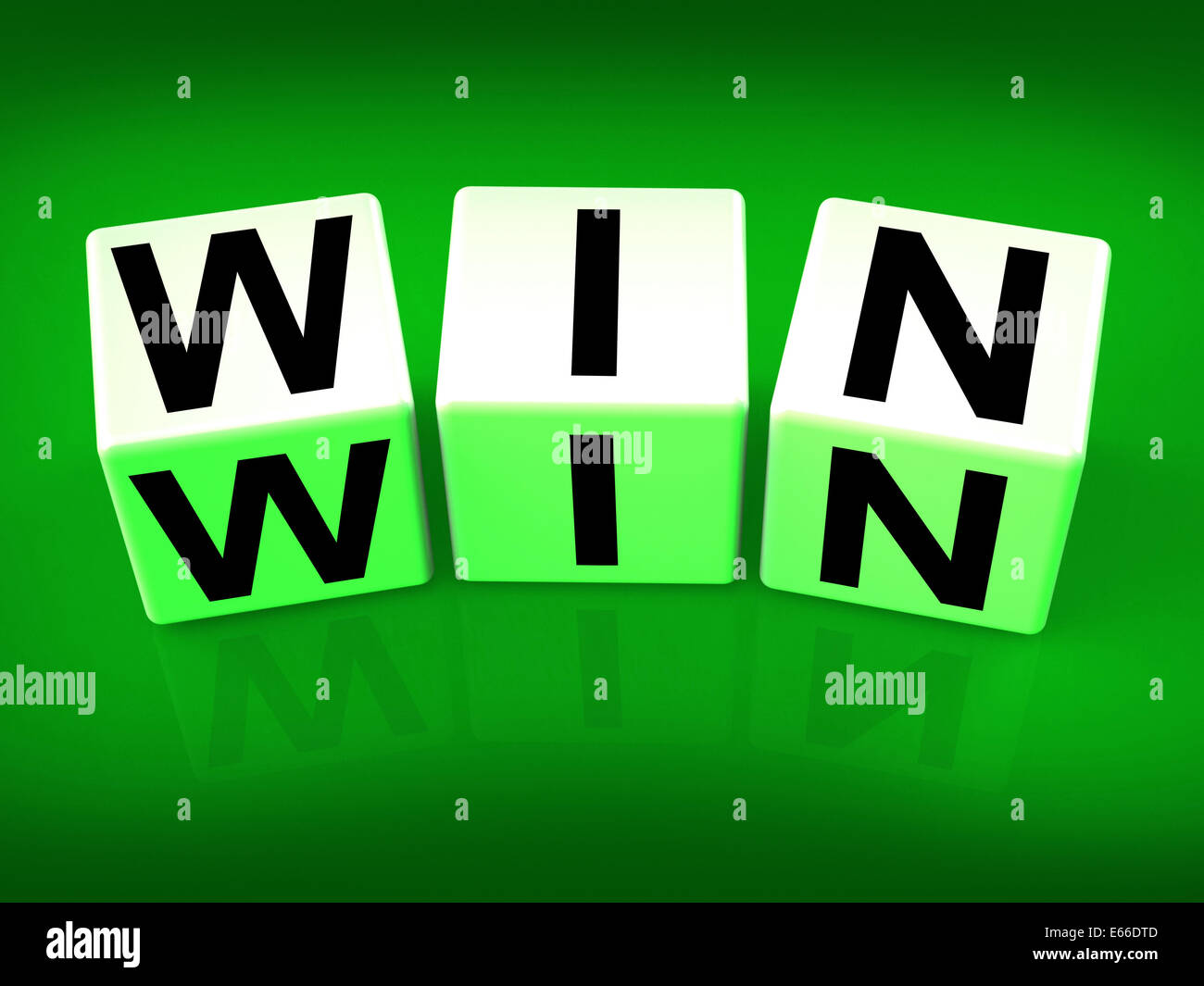 Win Blocks Indicating Success Triumphant and Winning Stock Photo - Alamy