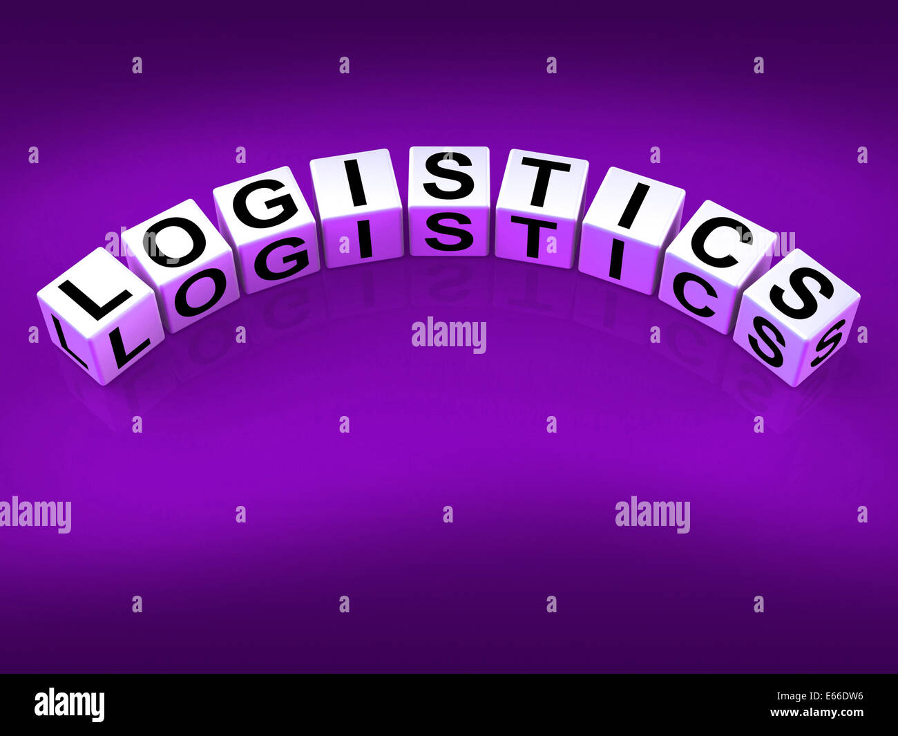 Logistics Blocks Showing Logistical Strategies and Plans Stock Photo ...