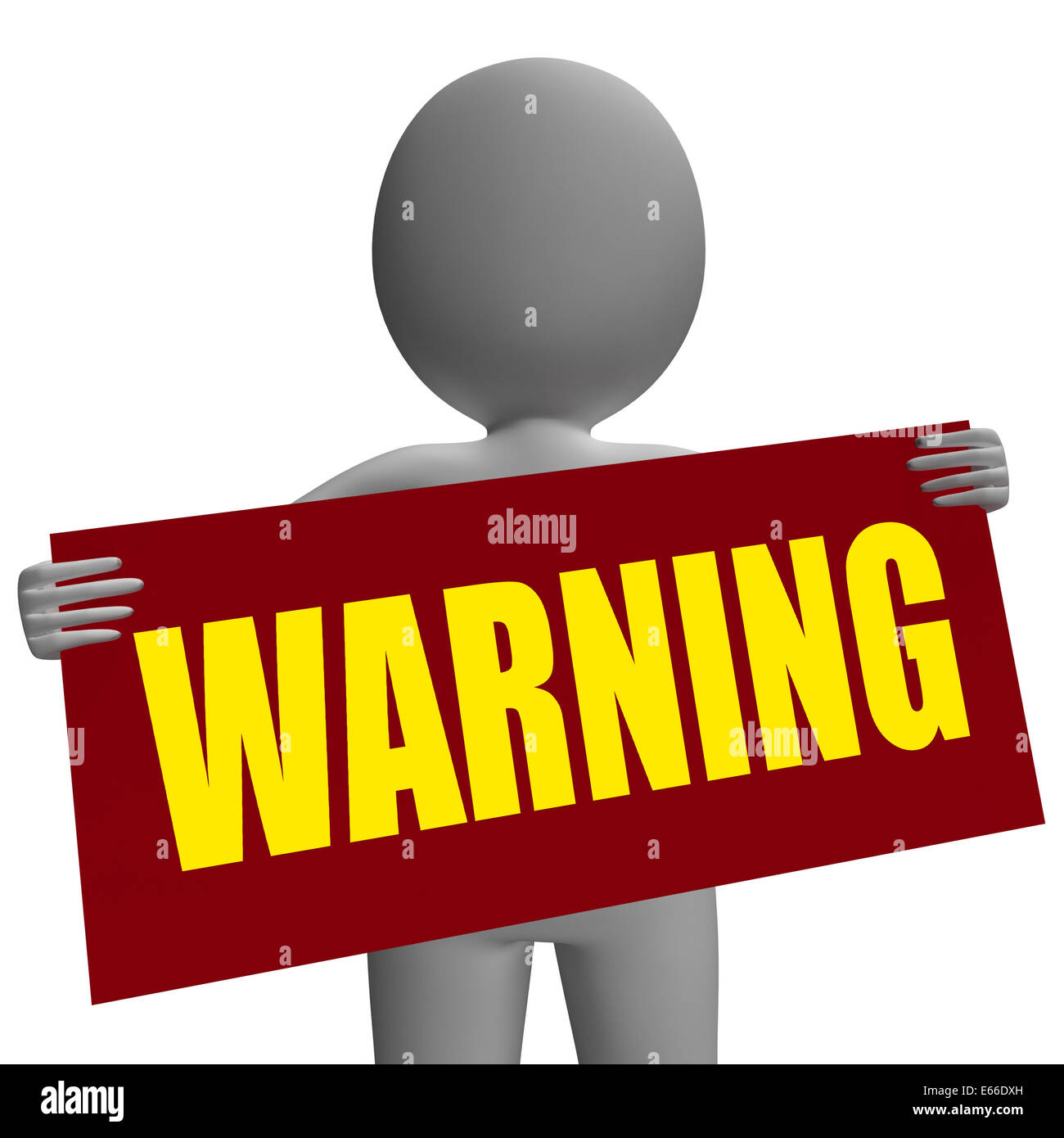 Danger notification sign Cut Out Stock Images & Pictures - Alamy