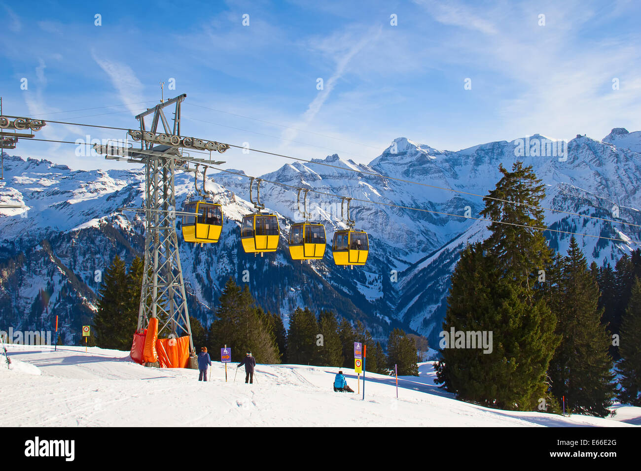 Winter in the swiss alps, Switzerland Stock Photo - Alamy