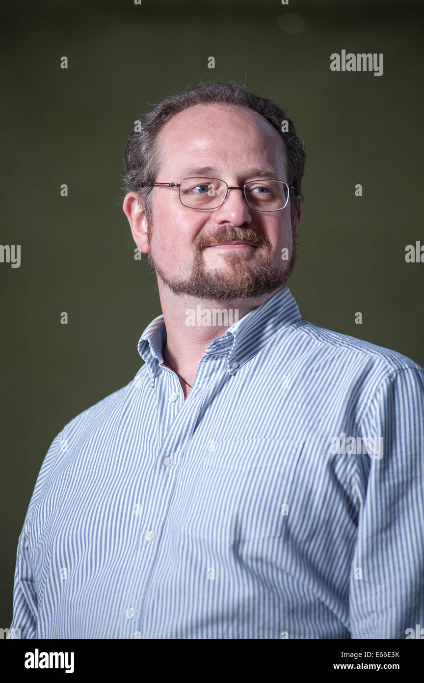 Scottish crime writer, Stuart MacBride, attending the Edinburgh ...