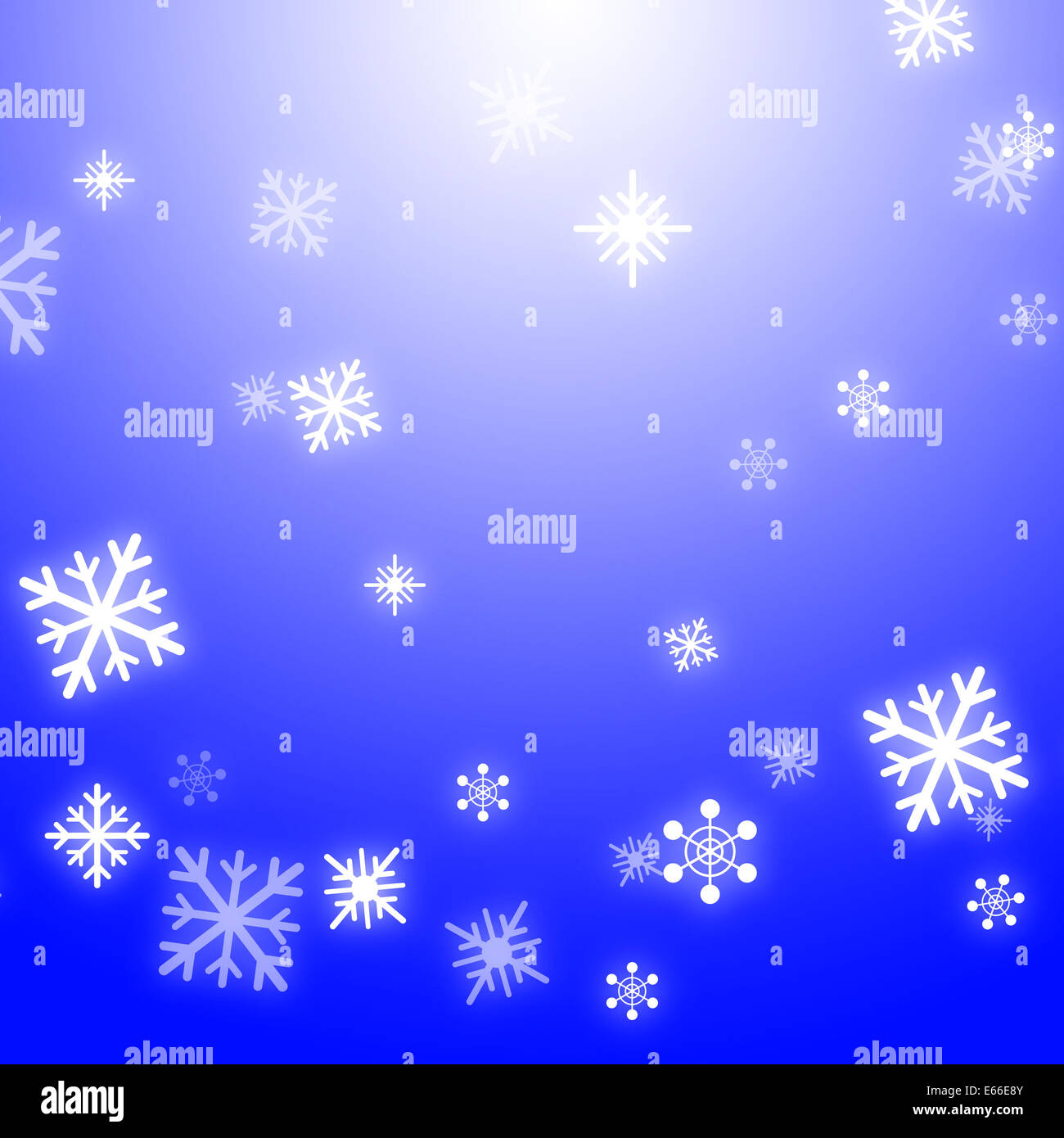 Snow Flakes Background Showing Seasonal Wallpaper Or Snow Pattern Stock ...