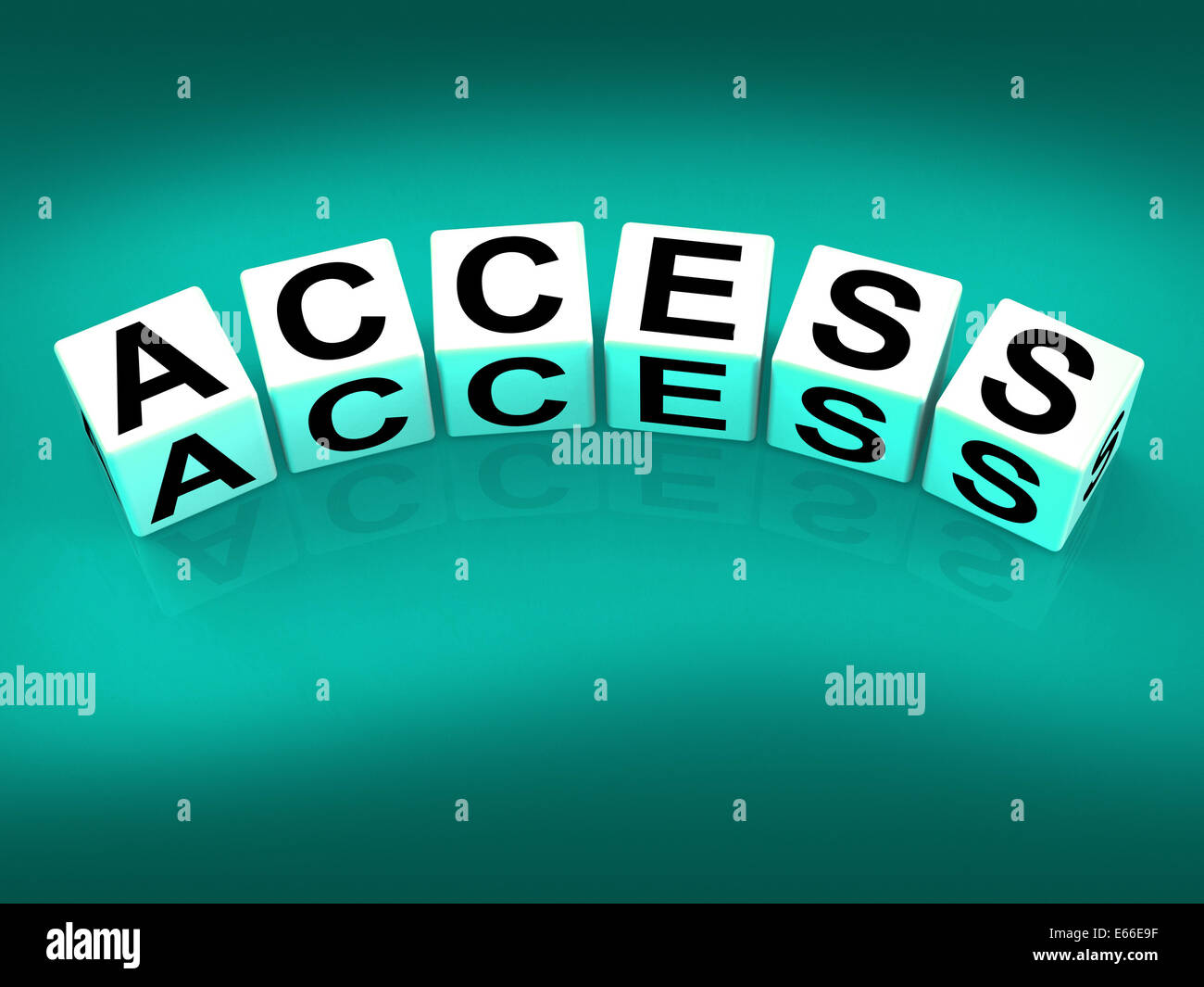 Access Blocks Showing Admittance Accessibility and Entry Stock Photo ...
